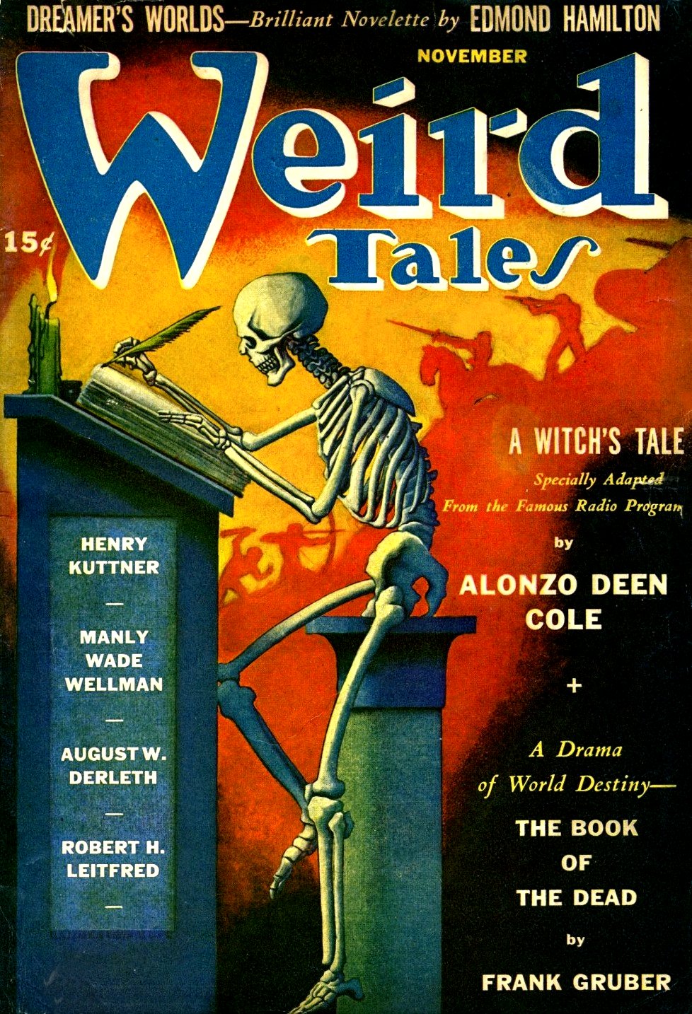 Solve Weird Tales, Nov 1941, cover by Hannes Bok (real name Wayne ...