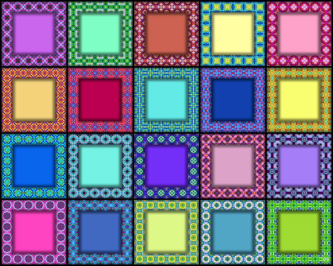 Solve Pattern Frames!! ~ M jigsaw puzzle online with 80 pieces