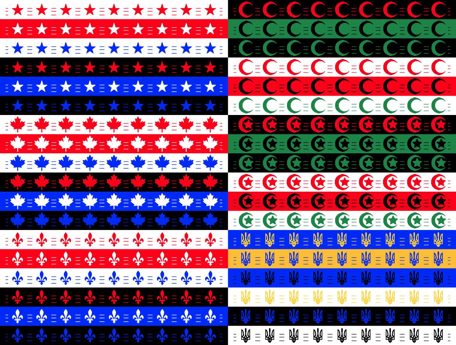 Solve flags jigsaw puzzle online with 99 pieces