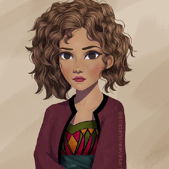 Solve Kristen Reeves Artwork - 'Maya' jigsaw puzzle online with 49 pieces