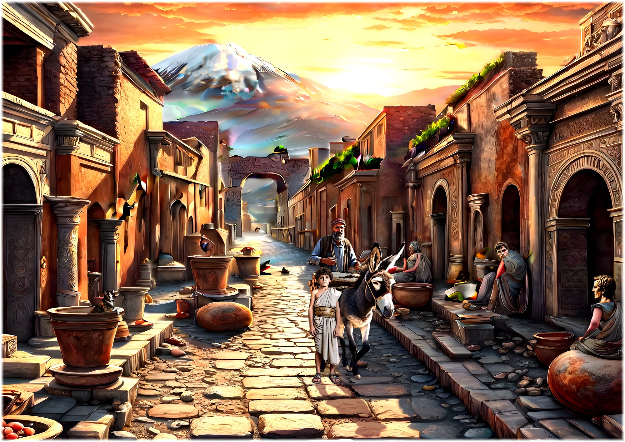 Solve Dawn of 24th August AD79 and Nero, the luckiest donkey in Pompeii ...