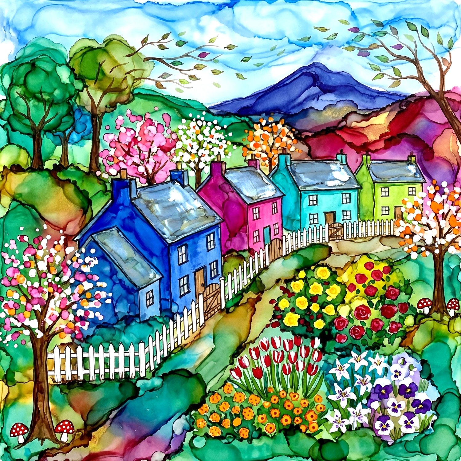 Solve Happy Clappy Row - resize 9 - 600 pieces jigsaw puzzle online ...