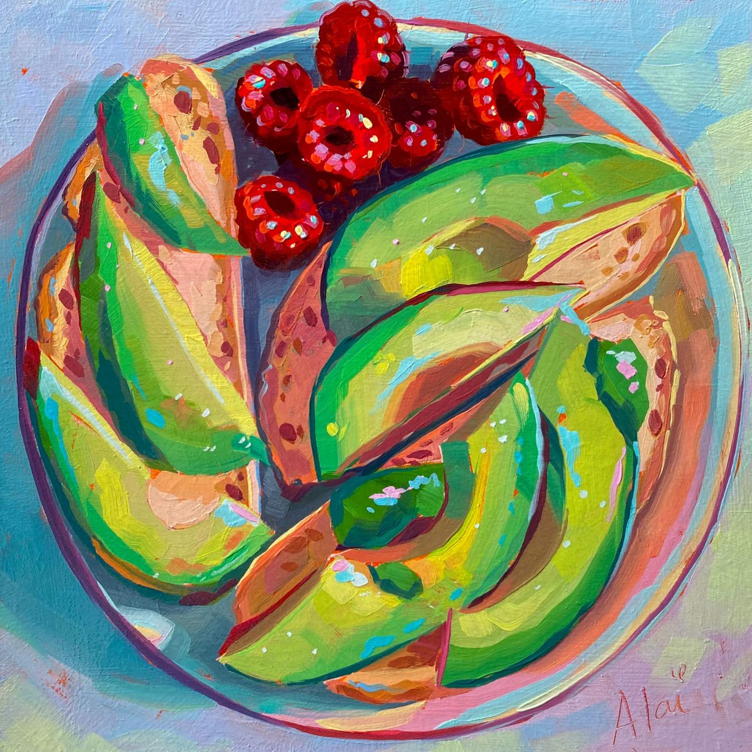Solve "Avocado slices and raspberries" by AlaiGanuza jigsaw puzzle ...