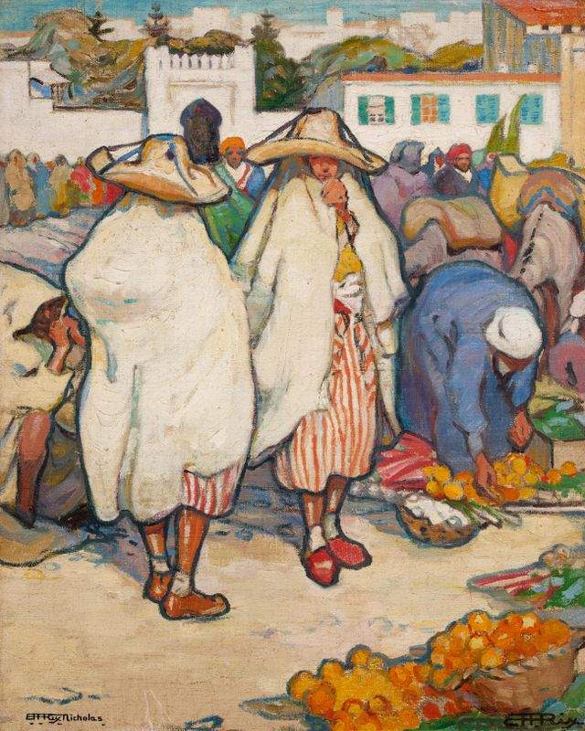 Solve 3 of 7 / Hilda Rix (Nicholas) - (Australian 1884-1961) - Grand ...