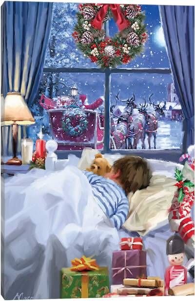 Solve Christmas Scene jigsaw puzzle online with 70 pieces
