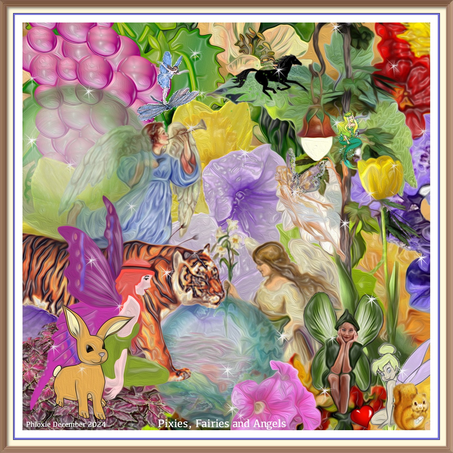 Solve Pixies, Fairies and Angels jigsaw puzzle online with 256 pieces