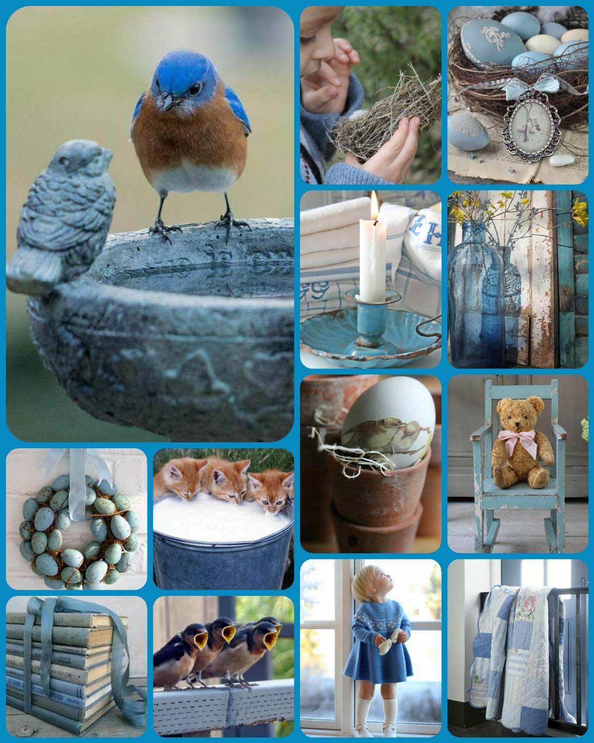 Puzzle | 180 piezas | Blue bird cottage | Jigidi