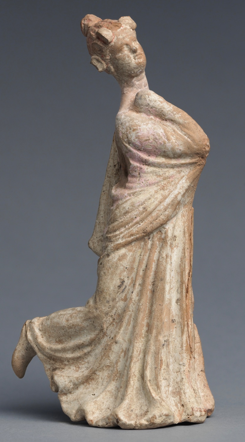 Solve Terracotta statuette of a dancing woman, Hellenistic, Greek ...