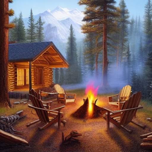 Solve Romantic campfire jigsaw puzzle online with 64 pieces