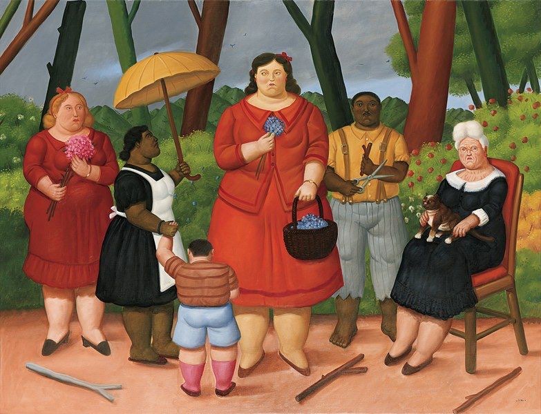 Solve Fernando Botero jigsaw puzzle online with 130 pieces