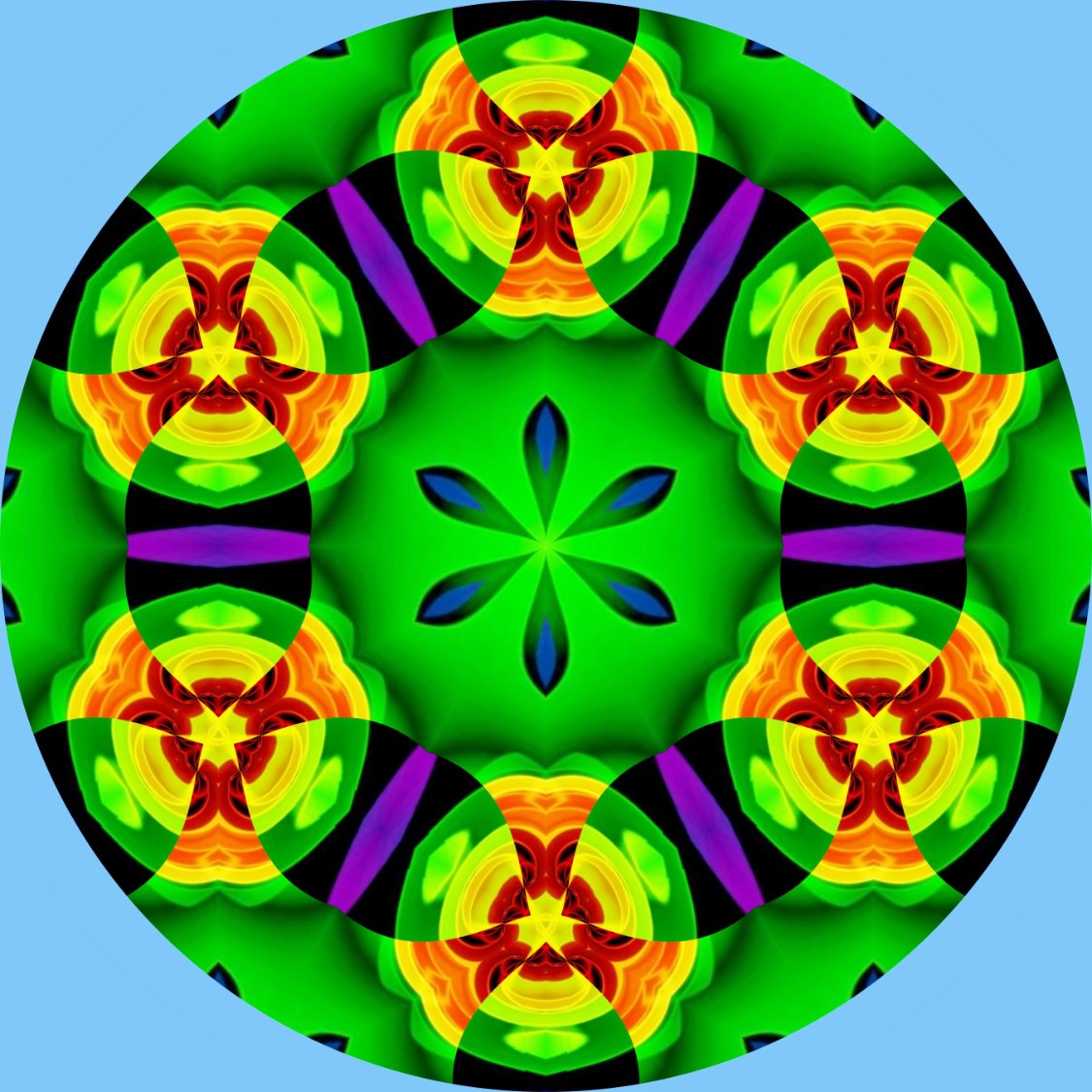 Solve Kaleidoscope jigsaw puzzle online with 25 pieces