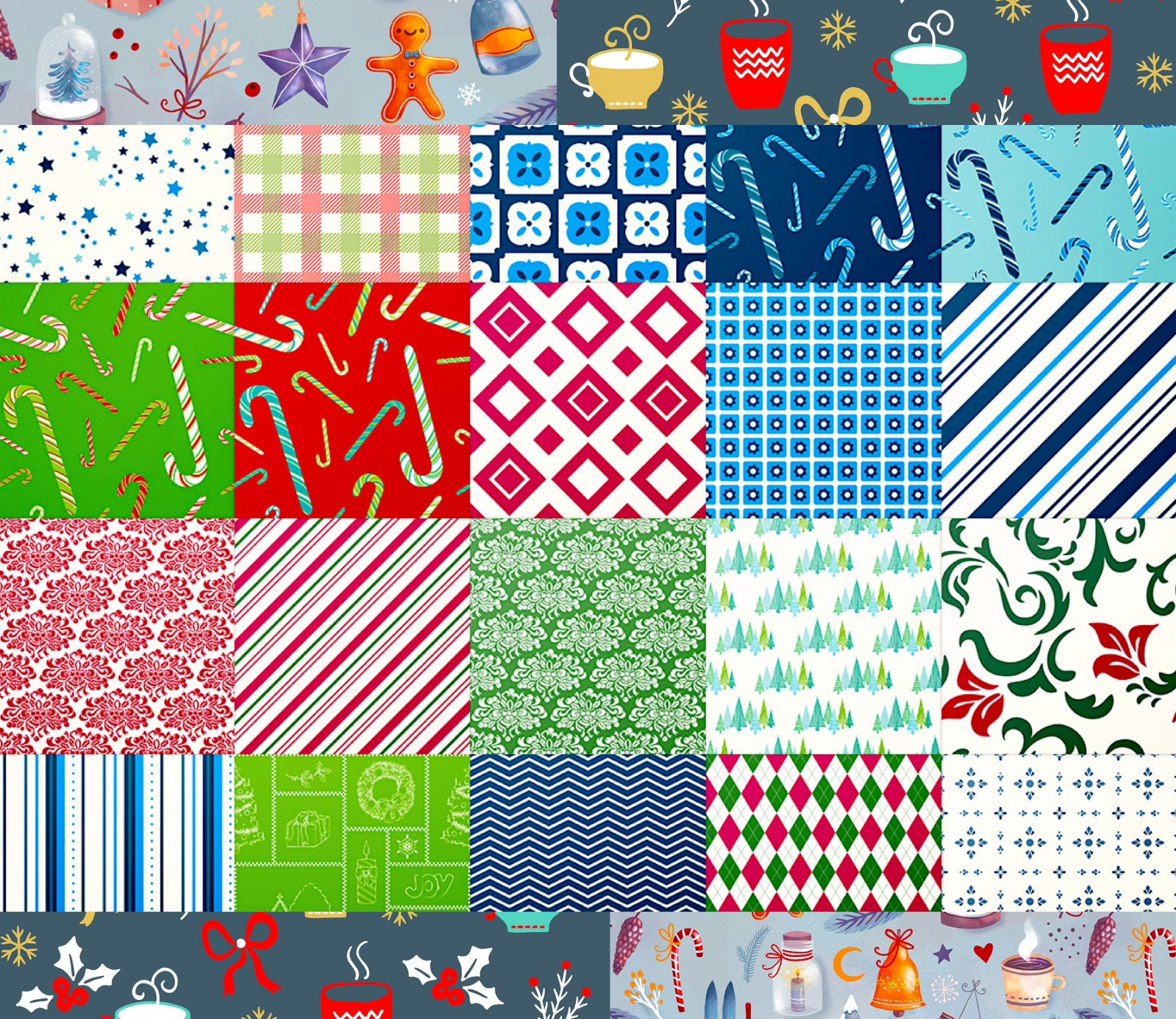 Solve Winter patterns jigsaw puzzle online with 120 pieces