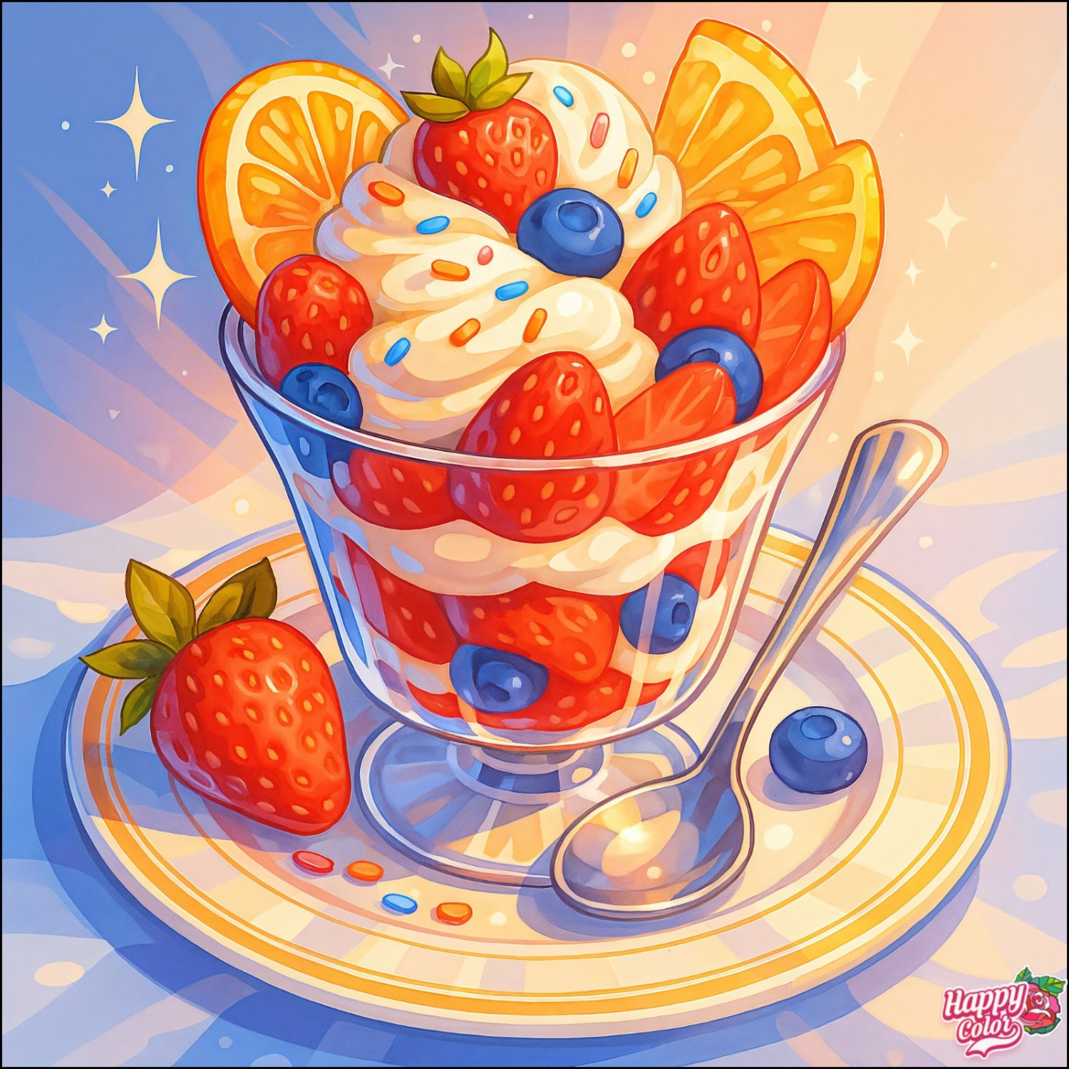 Solve Very Berry Parfait jigsaw puzzle online with 64 pieces