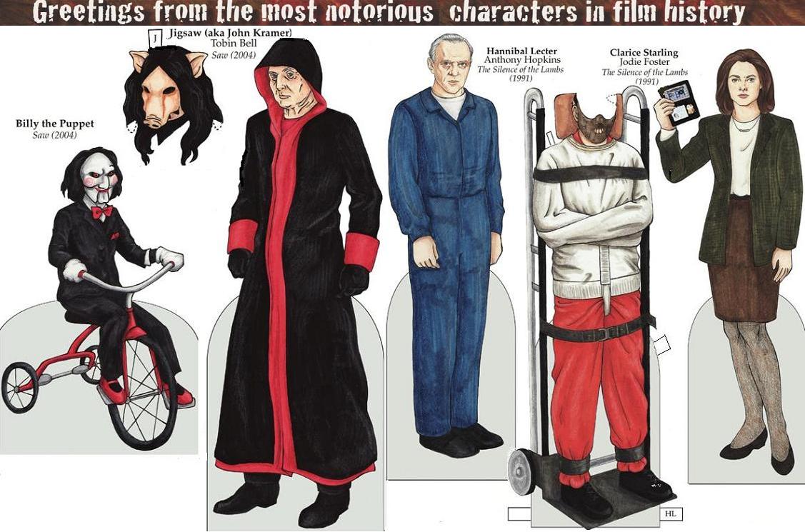 Solve Paper Dolls ~ Notorious Characters in Film History I jigsaw ...