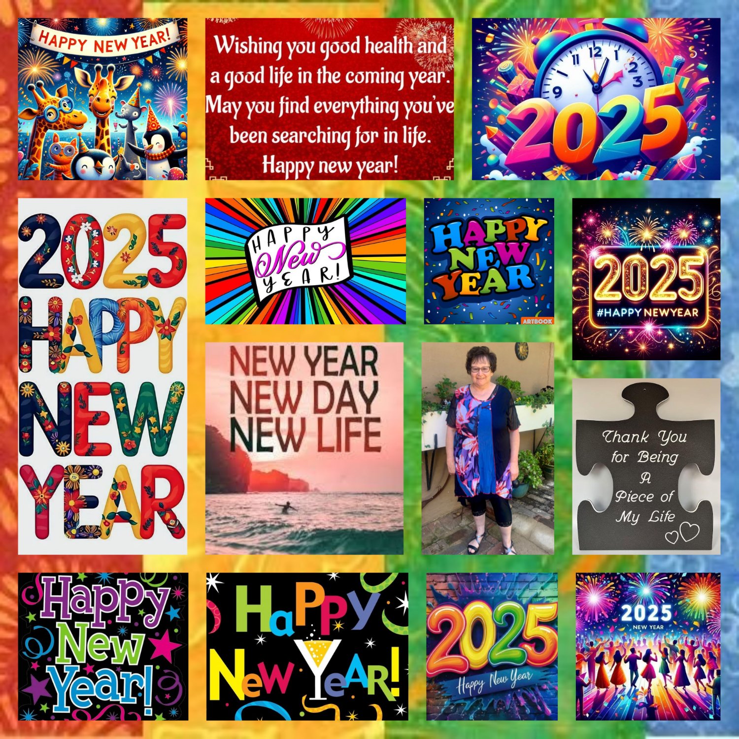 Solve Happy New Year jigsaw puzzle online with 81 pieces