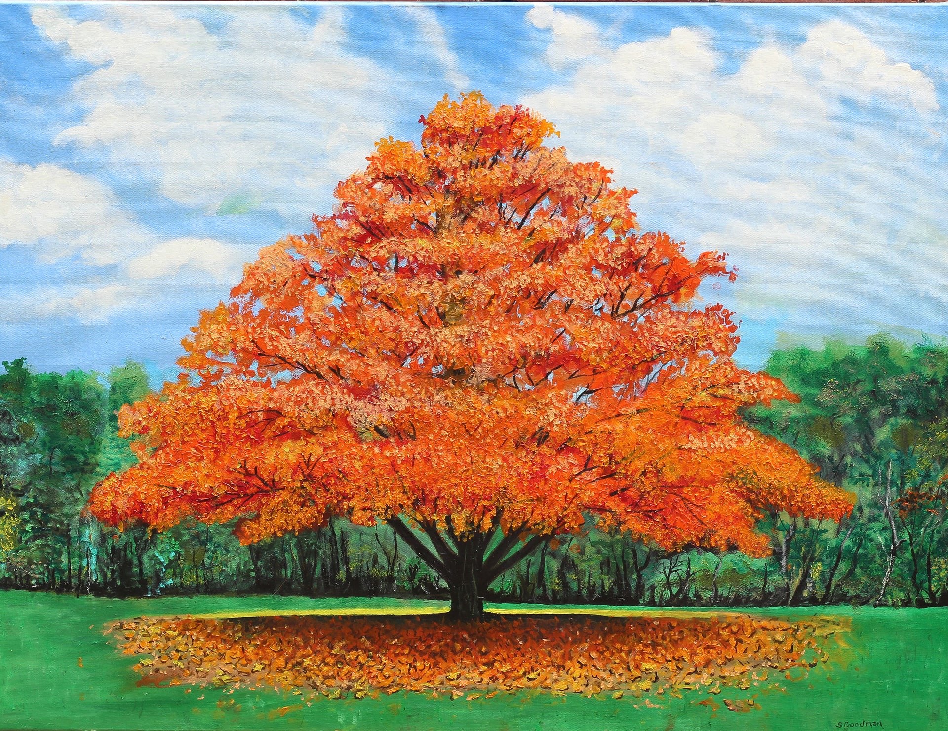 Solve Autumn Tree jigsaw puzzle online with 99 pieces