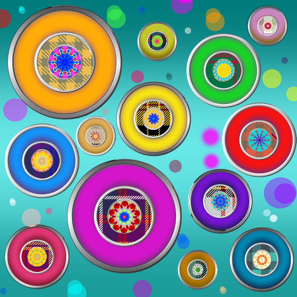 Solve INNER CIRCLES jigsaw puzzle online with 100 pieces