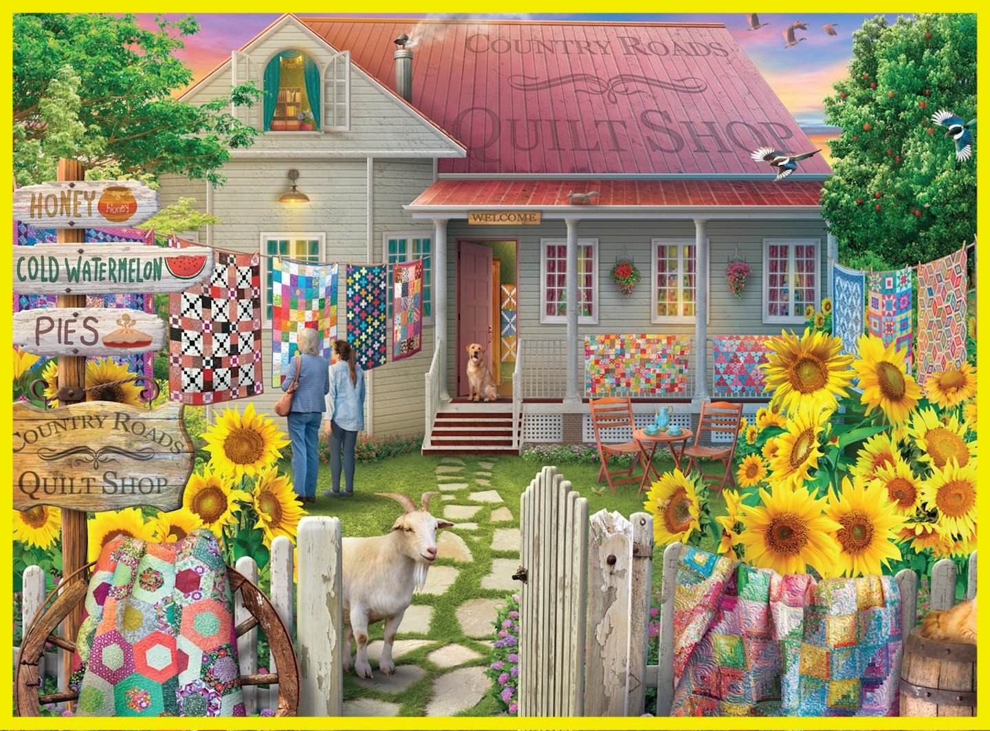 Solve Quilt Shop jigsaw puzzle online with 300 pieces