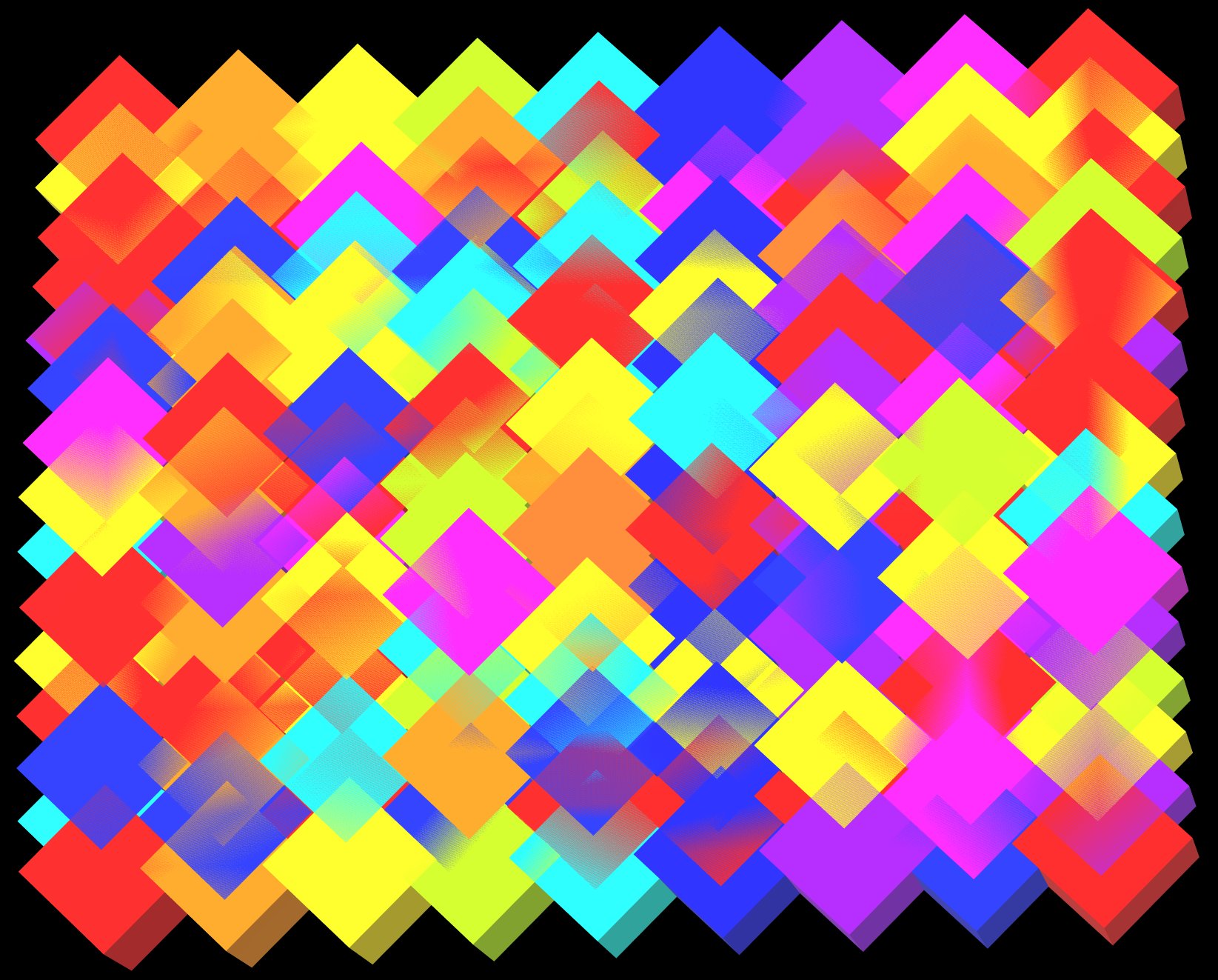 Jigsaw Puzzle | 99 pieces | 3d Rainbow shapes - resize to 460 | Jigidi