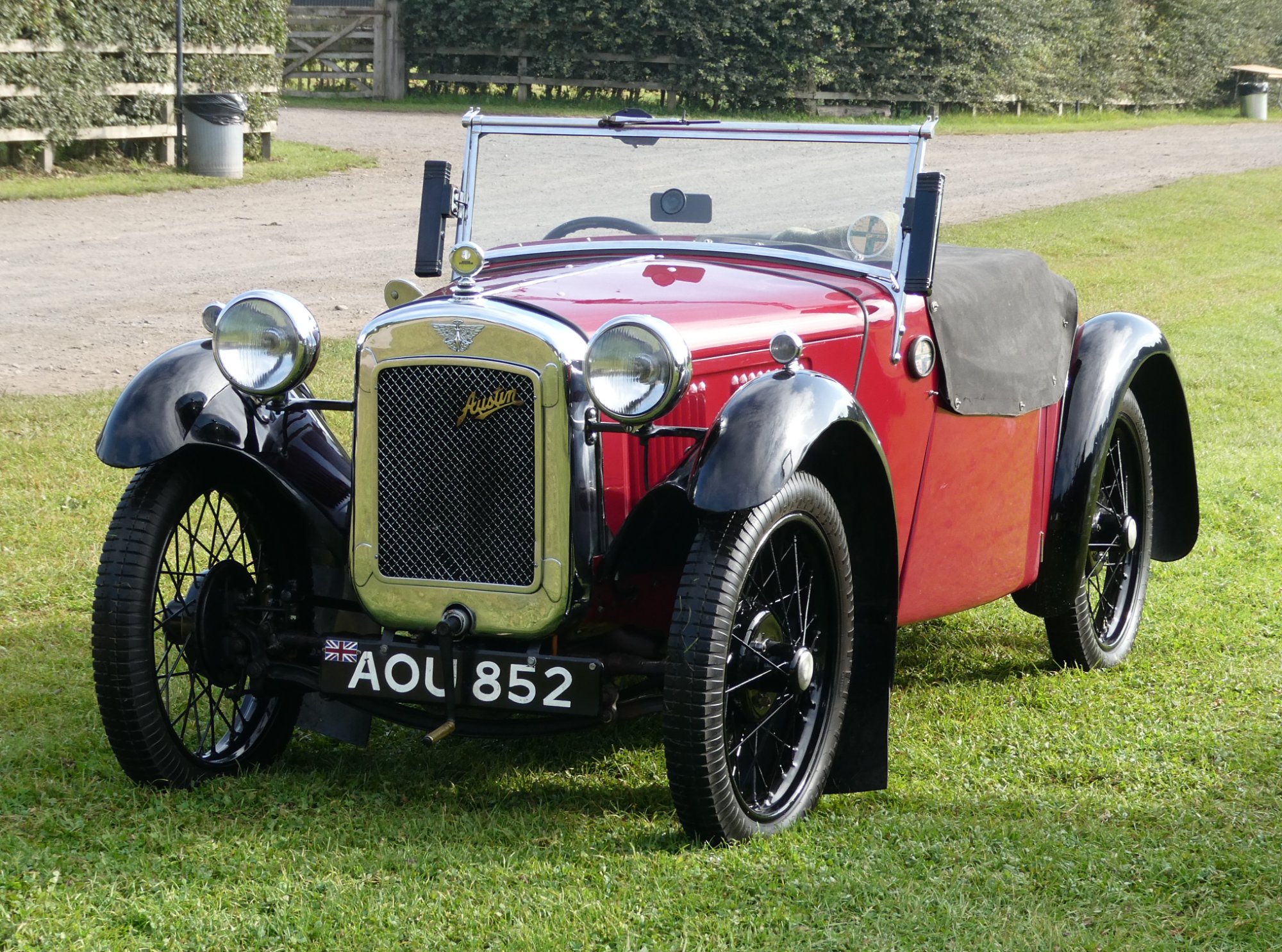Solve 1936 Austin Seven Roadster jigsaw puzzle online with 204 pieces