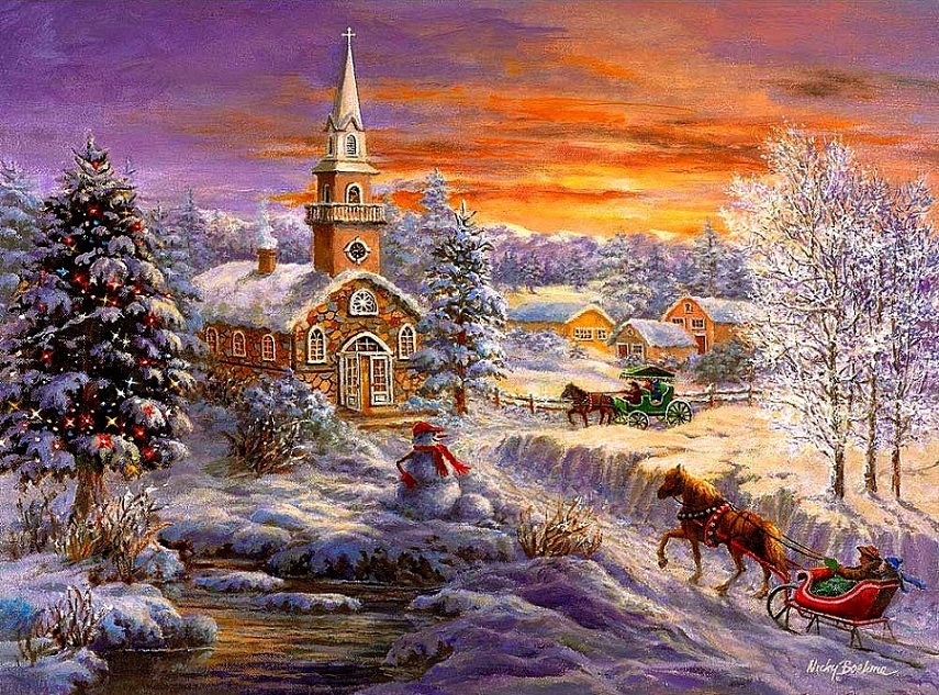 Solve Nicky Boehme art jigsaw puzzle online with 63 pieces