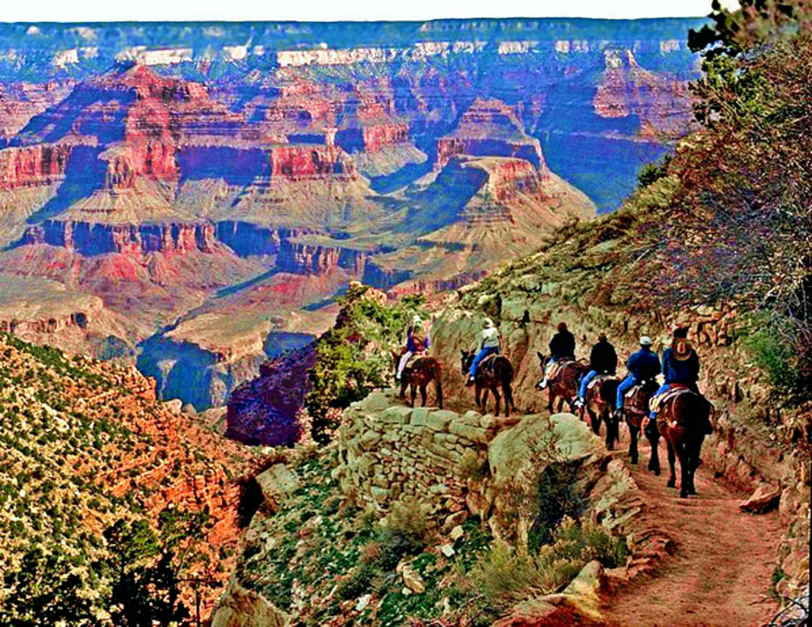 Solve Grand Canyon - Bright Angel Trail jigsaw puzzle online with 48 pieces