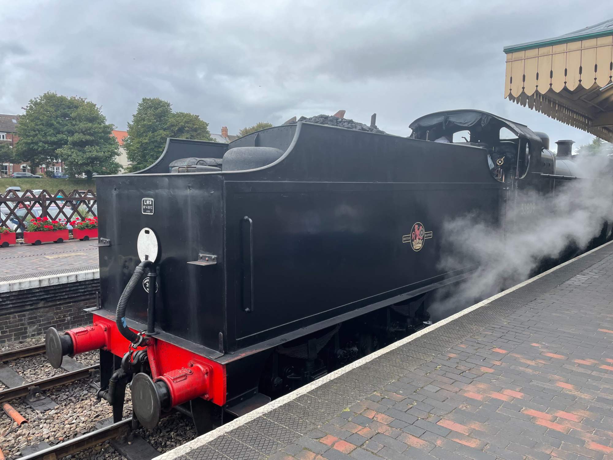 Solve Steam Engine at Sheringham Station jigsaw puzzle online with 300 ...