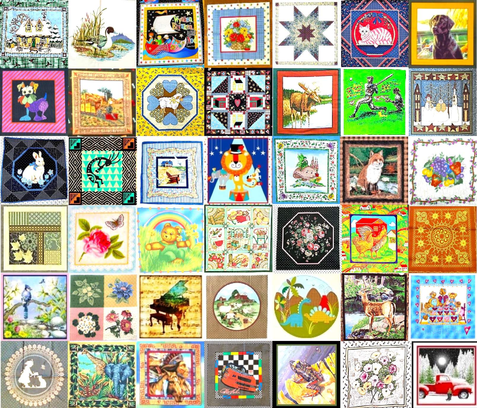 Solve PATCHWORK PANELS 5 jigsaw puzzle online with 143 pieces