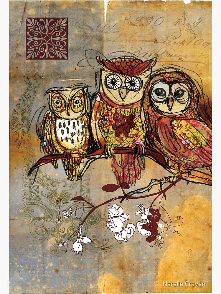 Jigsaw Puzzle | 80 pieces | Three Owls | Jigidi