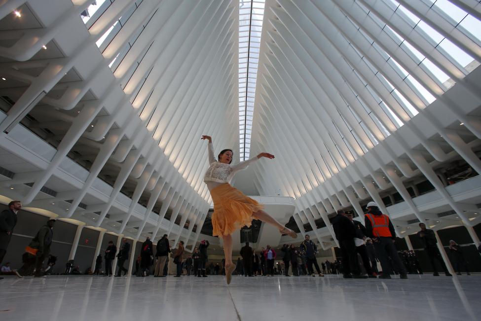 Solve Dancer Laura Rae Bernasconi dances as she poses for photos at the ...