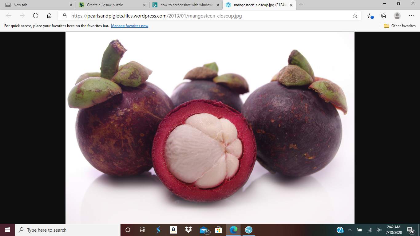 Solve MangoSteen Challenge EASY EDITION jigsaw puzzle online with 84 pieces