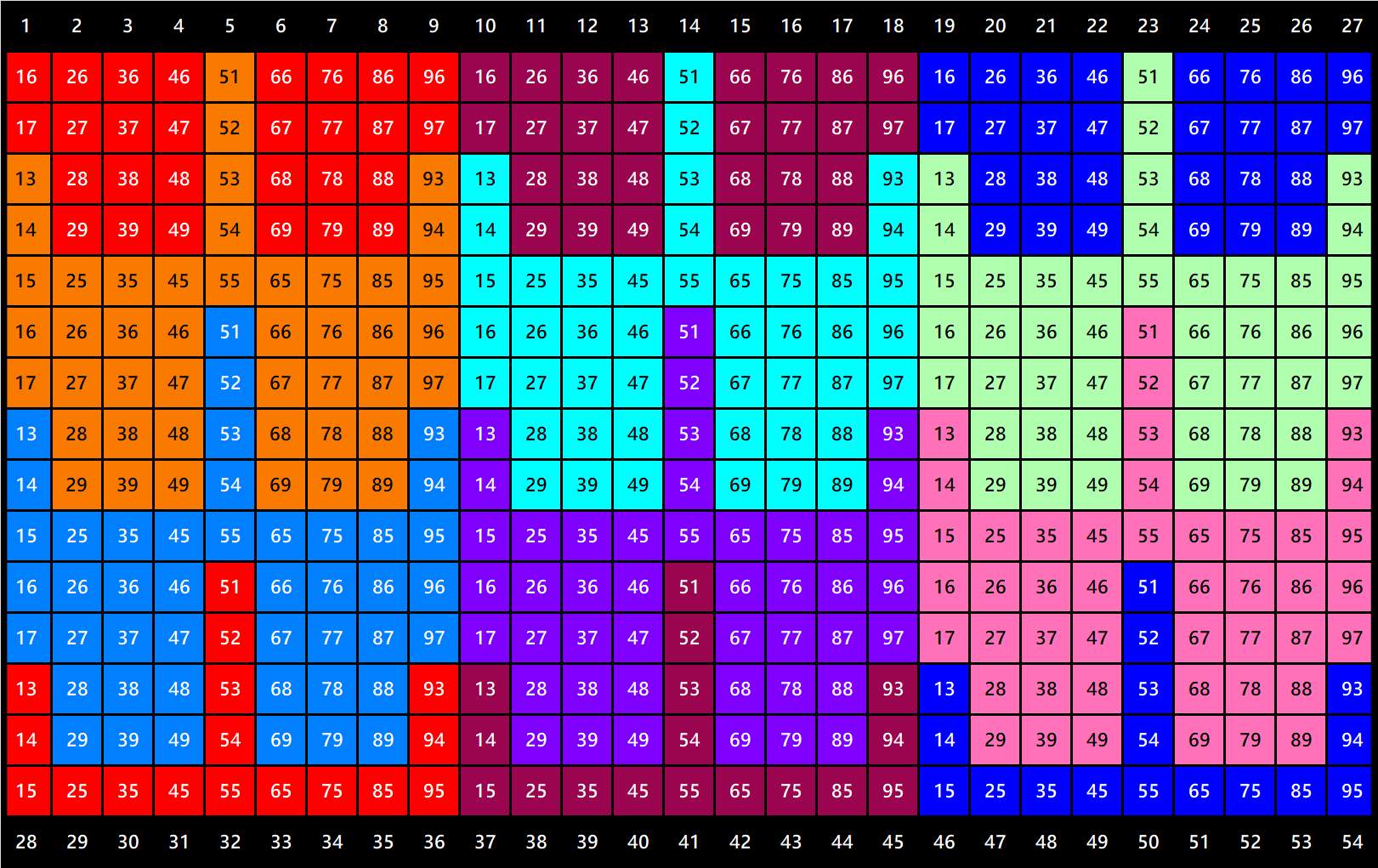 Solve Number 1254 tessellation 459 jigsaw puzzle online with 459 pieces