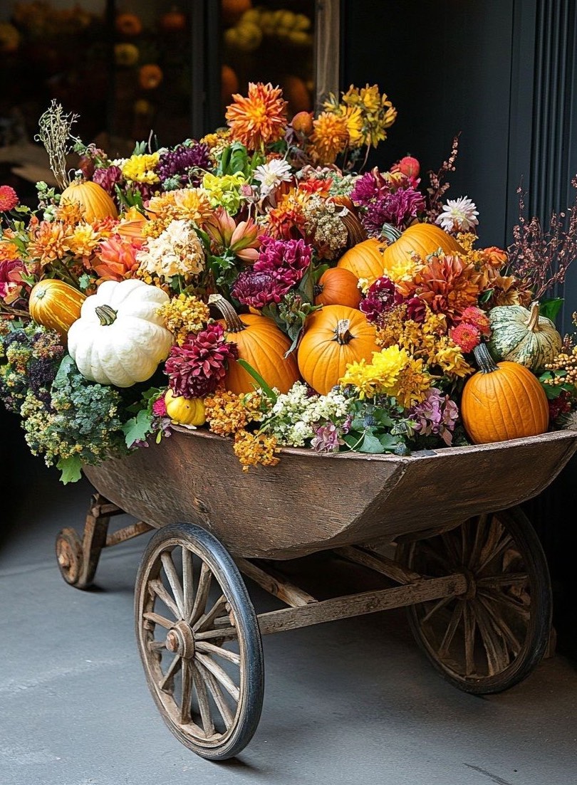Jigsaw Puzzle | 108 pieces | A barrowful of Autumn goodness | Jigidi