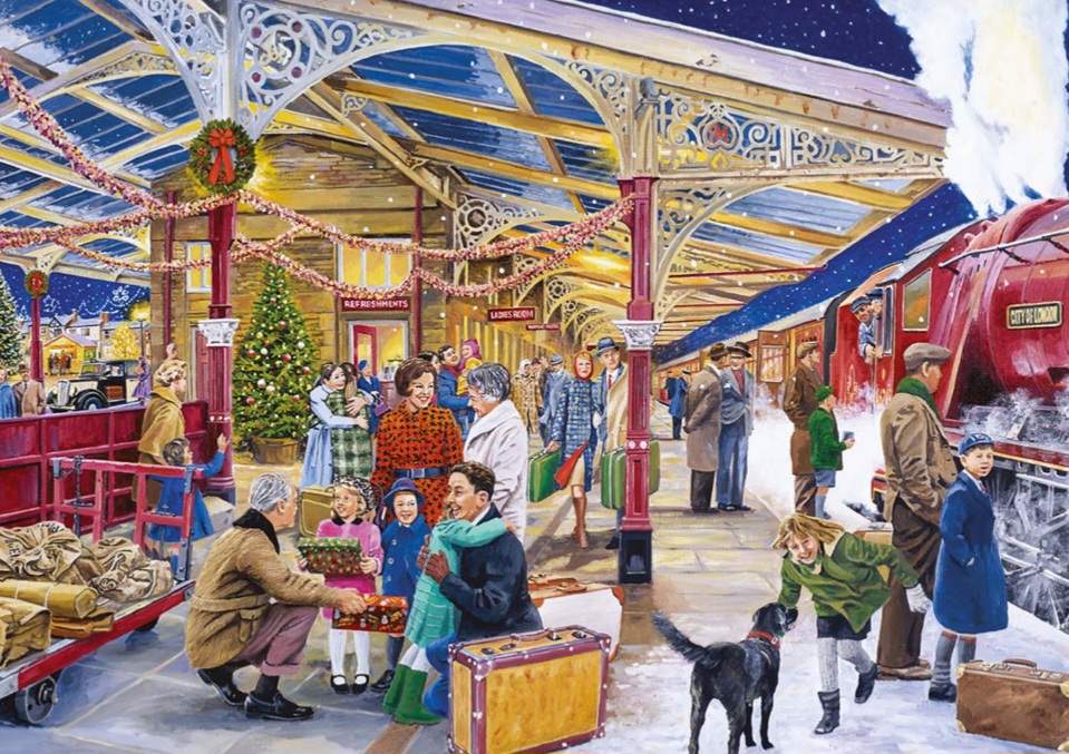 Solve Vintage Holidays (1,292) jigsaw puzzle online with 70 pieces