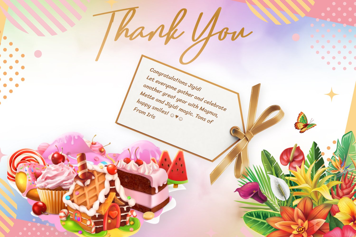 Solve Congratulations & Happy Birthday Jigidi jigsaw puzzle online with ...