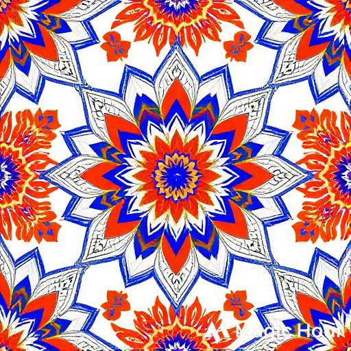Solve Fourth of July Mandala jigsaw puzzle online with 64 pieces