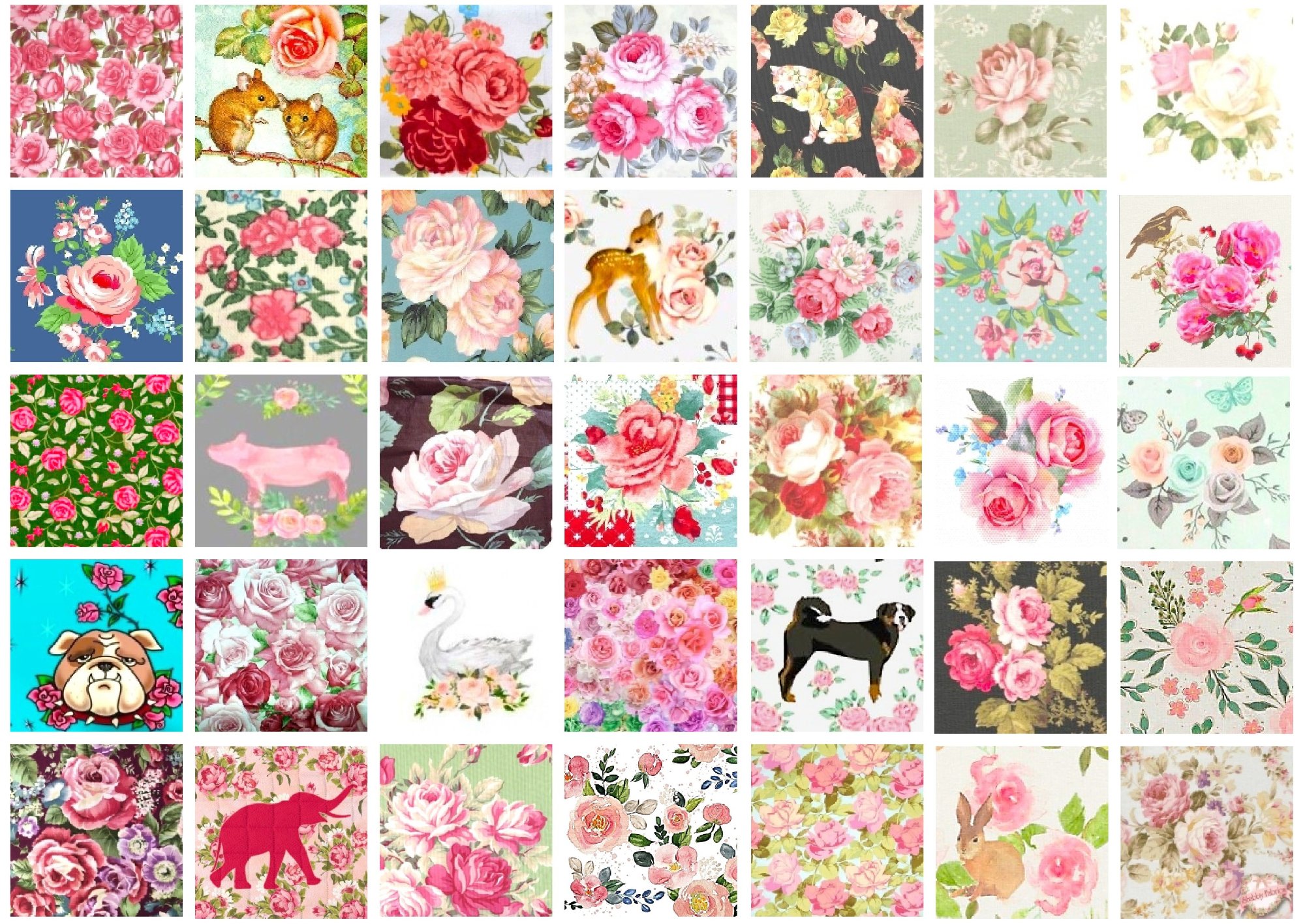 Solve PATCHWORK PINK ROSES jigsaw puzzle online with 368 pieces