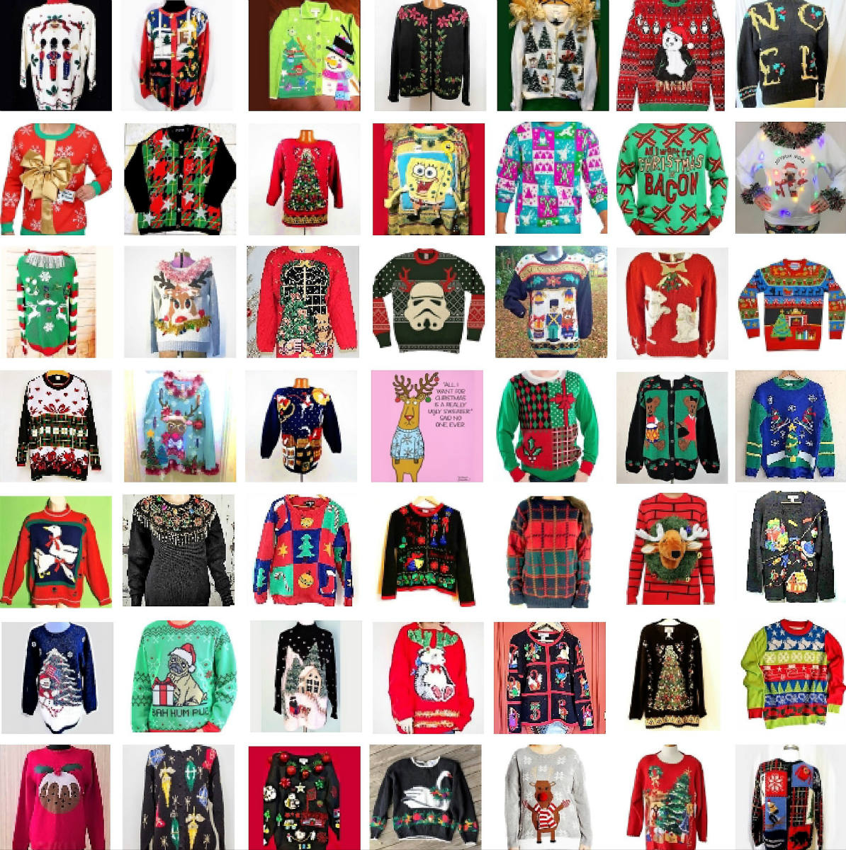 Solve "UGLY CHRISTMAS SWEATERS" jigsaw puzzle online with 400 pieces