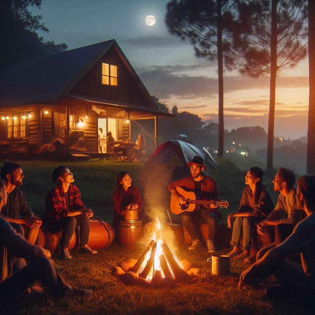 Solve campfire jigsaw puzzle online with 169 pieces