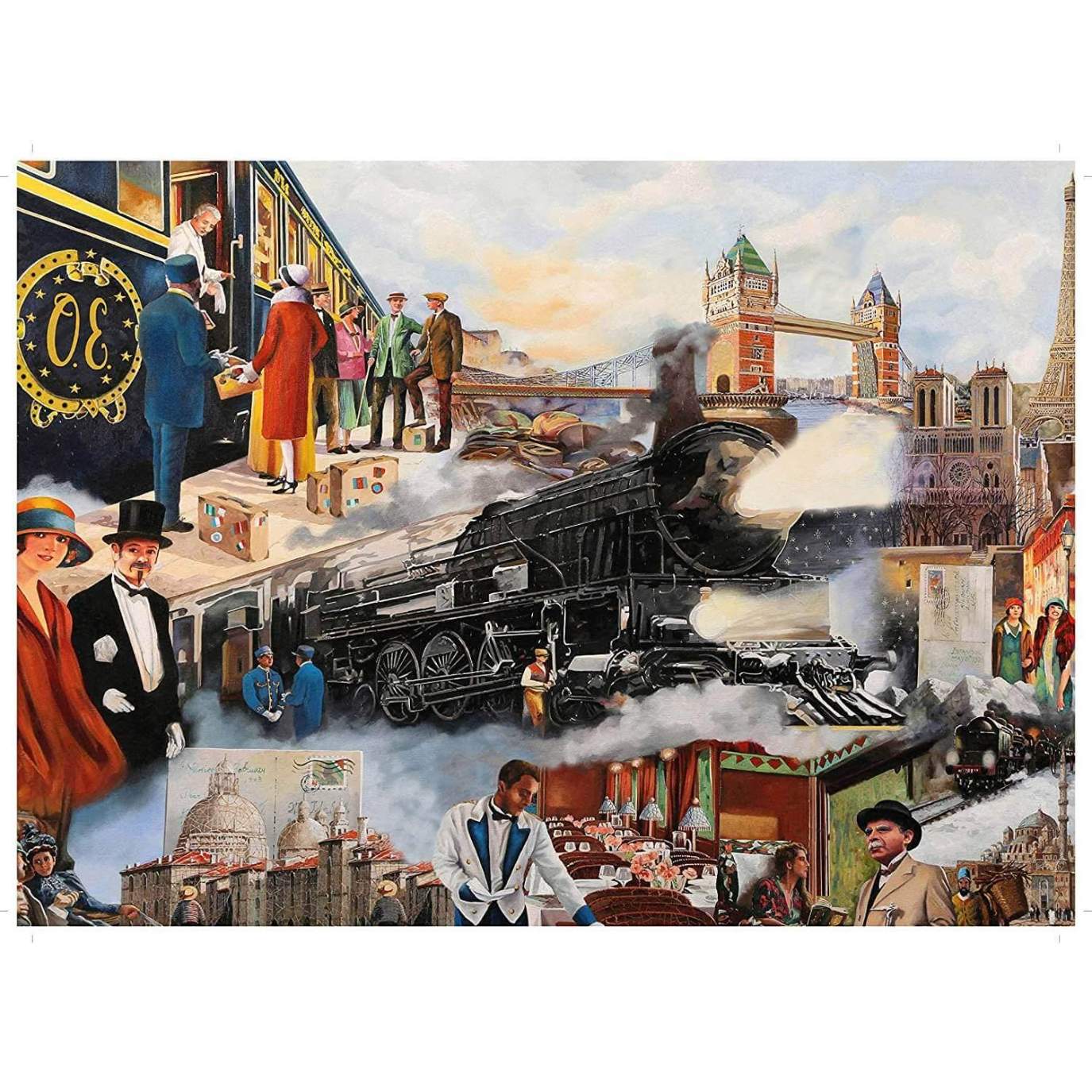 Solve The Orient Express Train jigsaw puzzle online with 121 pieces