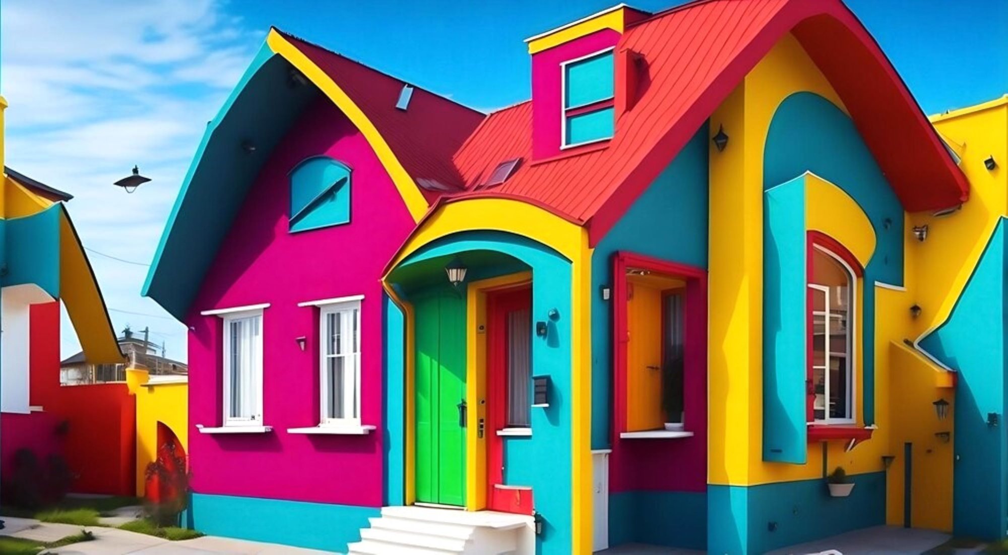 Solve Casa de Colores jigsaw puzzle online with 299 pieces