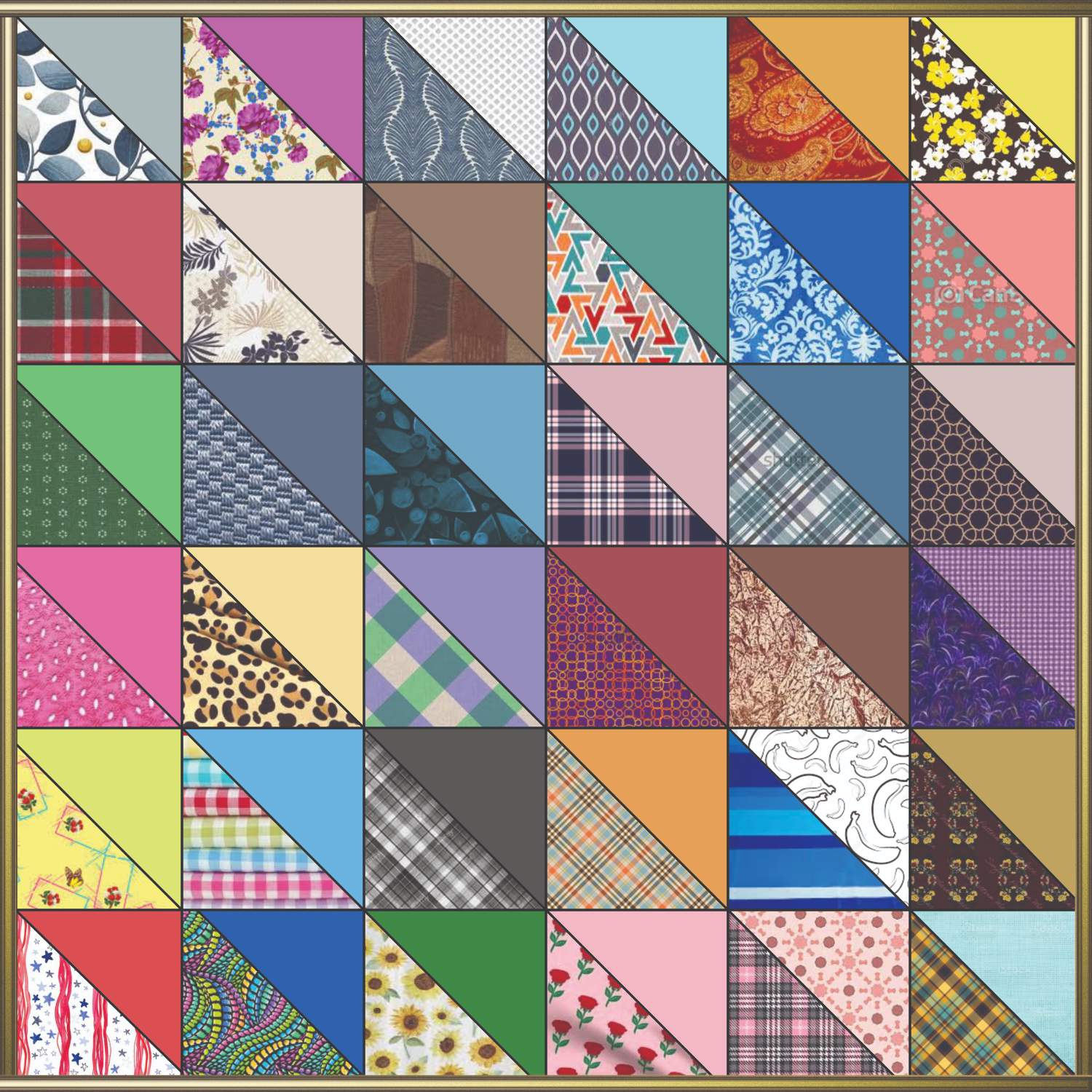 Solve Ahhh, Triangles! jigsaw puzzle online with 144 pieces