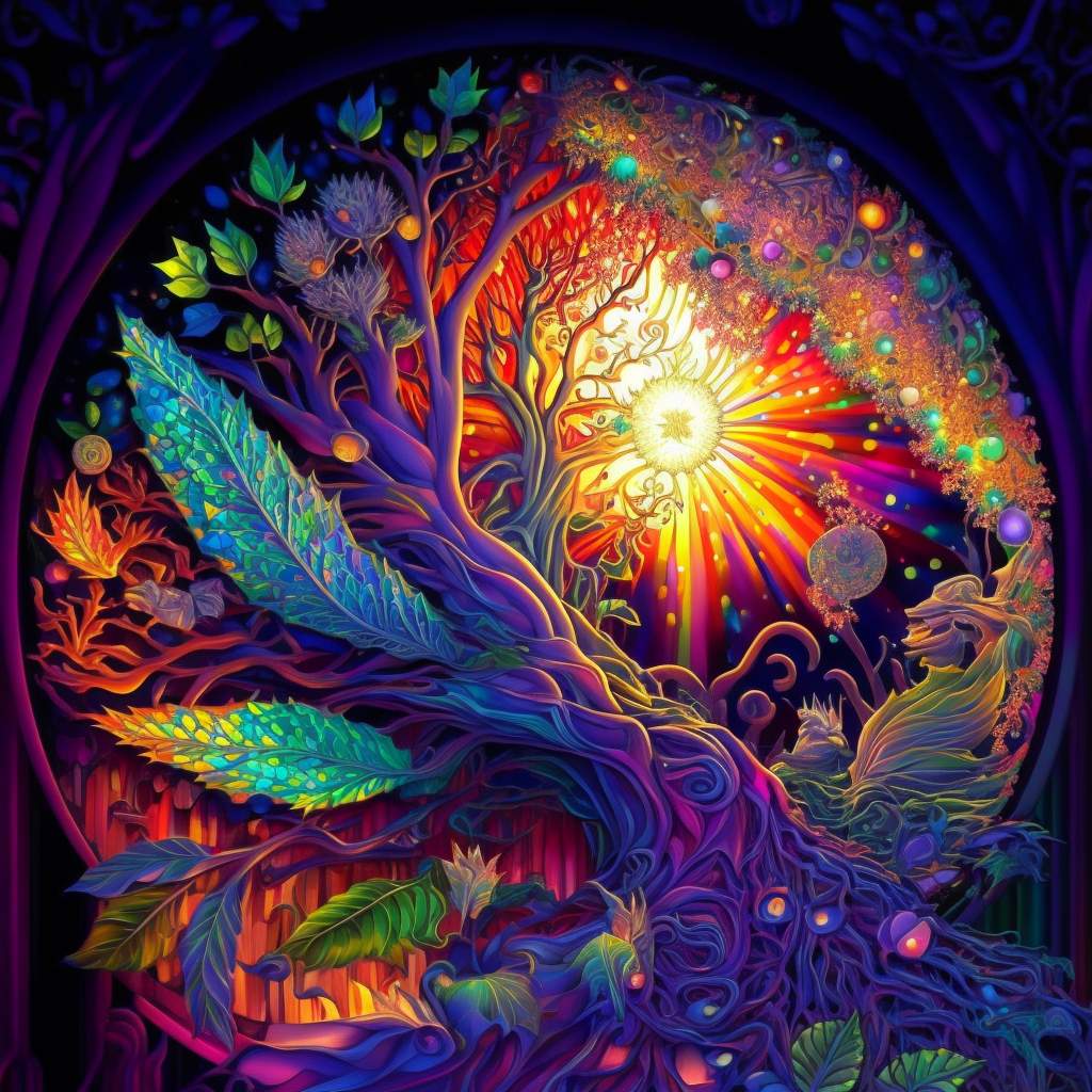 Solve Tree of Extradimensions jigsaw puzzle online with 49 pieces