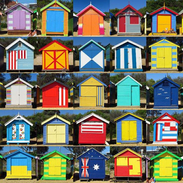 Solve Beach Hut Village jigsaw puzzle online with 81 pieces