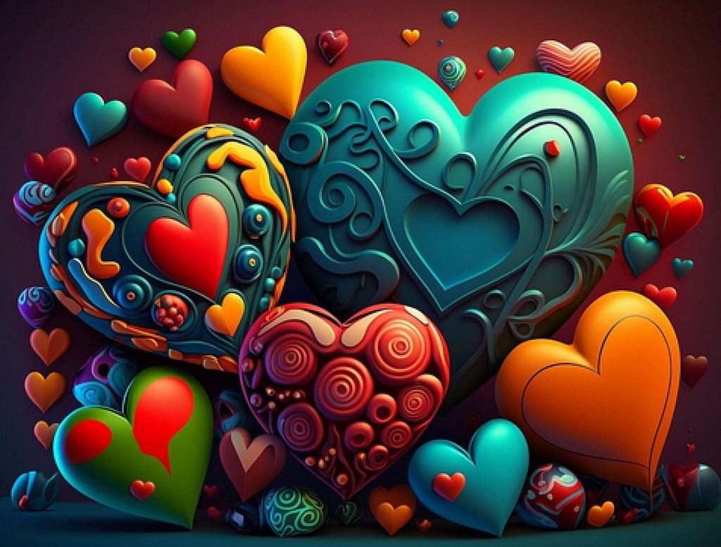 Solve Pile of Hearts jigsaw puzzle online with 238 pieces