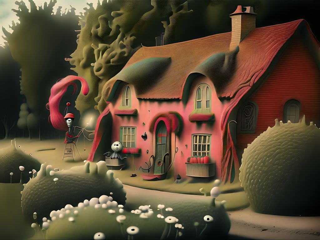 Solve #7 Bramble Row-oh-no! I Let Tim Burton Run Loose! jigsaw puzzle ...