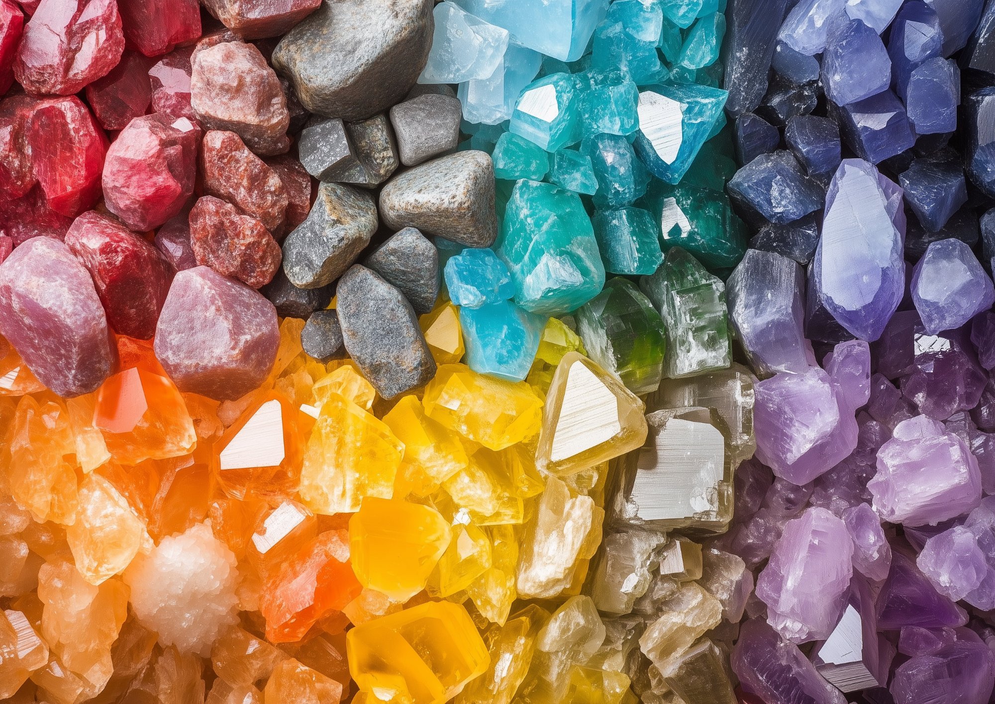 Solve Rainbow Rocks jigsaw puzzle online with 600 pieces