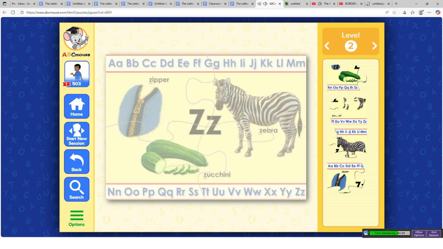 Solve Zz Words jigsaw puzzle online with 15 pieces