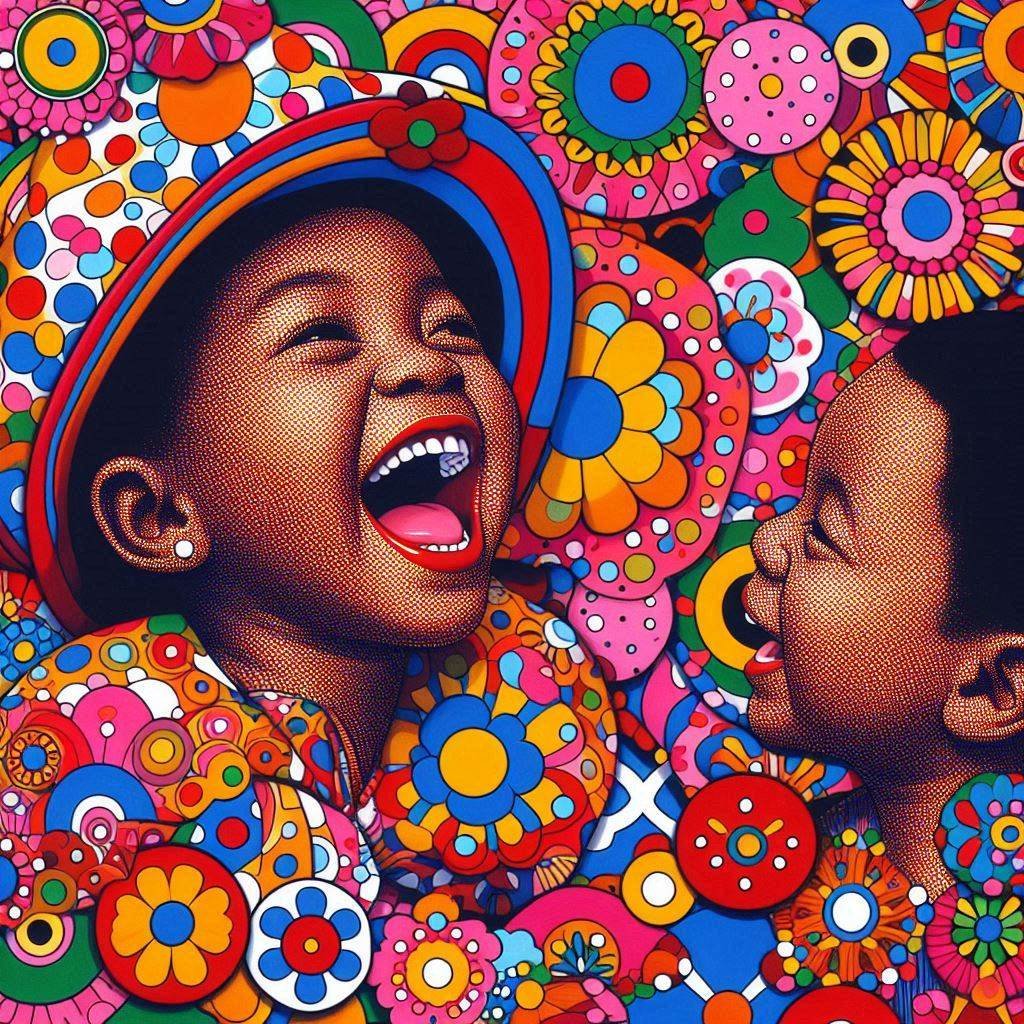 Solve Love to Laugh! jigsaw puzzle online with 196 pieces