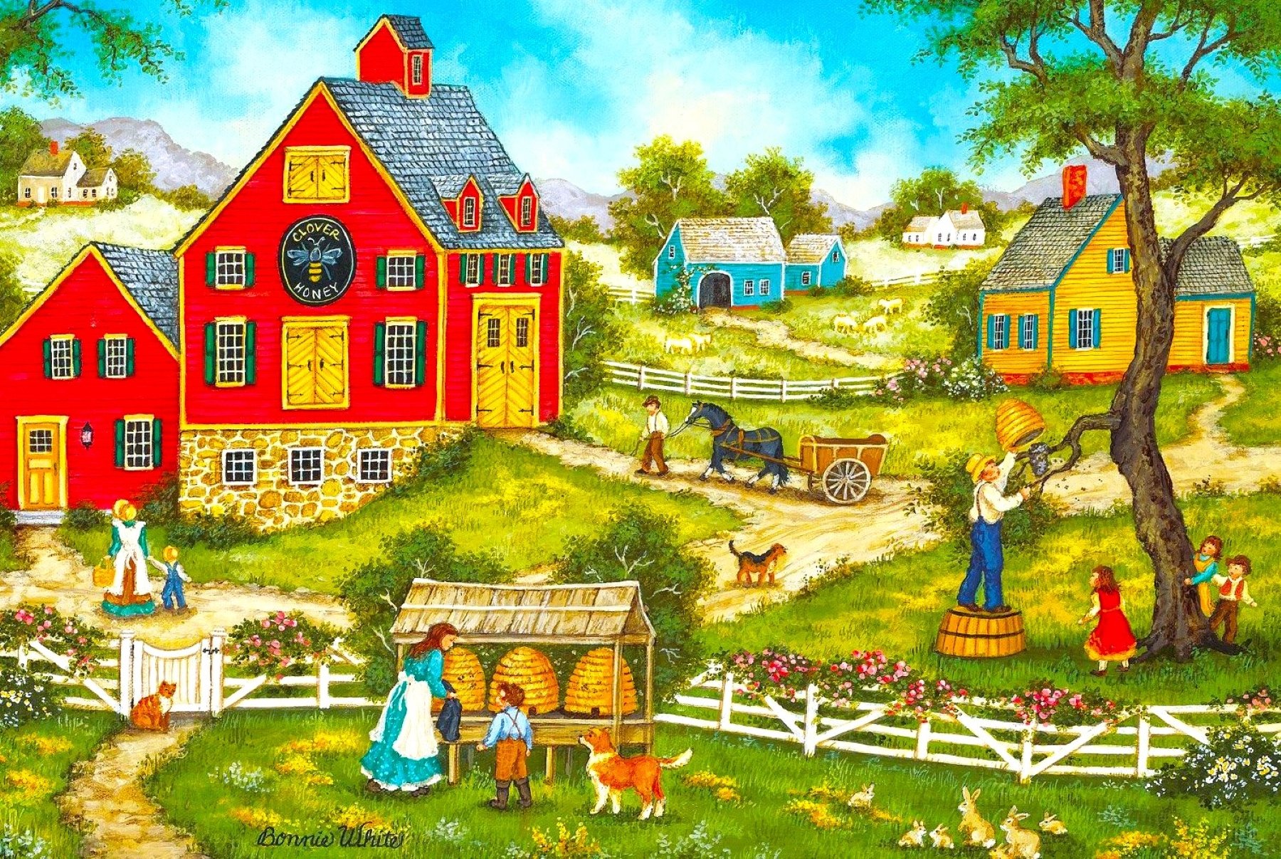 Solve Bees jigsaw puzzle online with 352 pieces